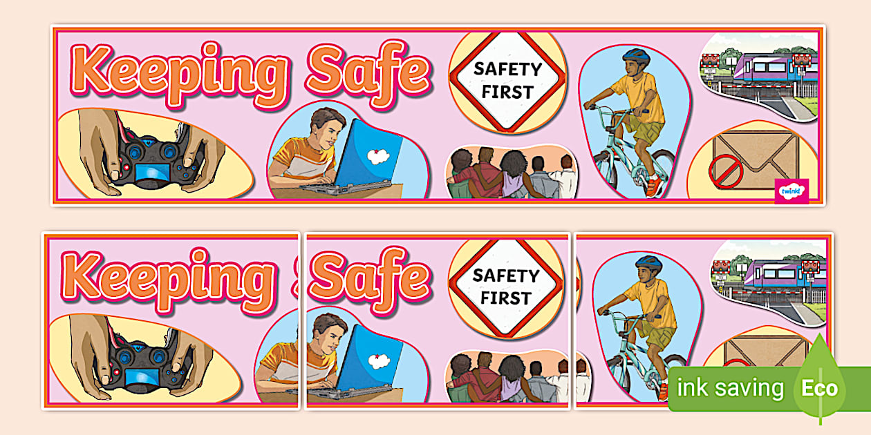 Keeping Safe KS2 Banner (teacher made) - Twinkl