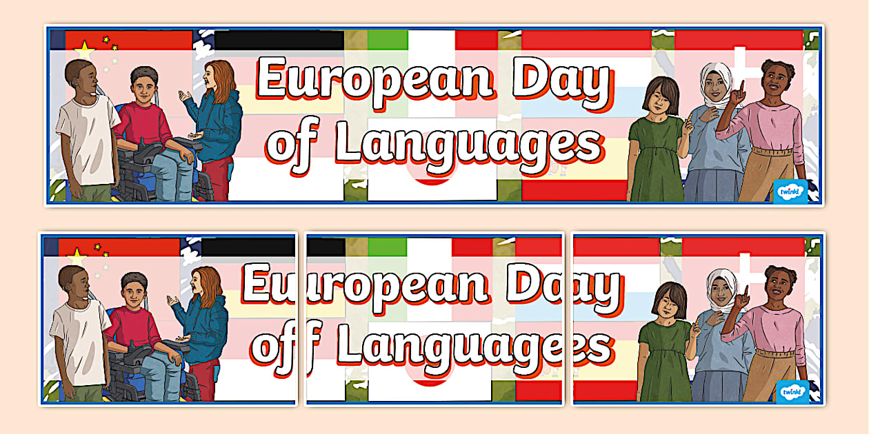 Fantastic European Day Of Languages Banner (teacher made)