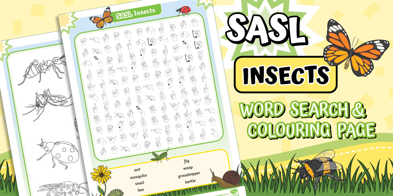 FP - SASL - Insects -Word Search (CAPS Aligned)