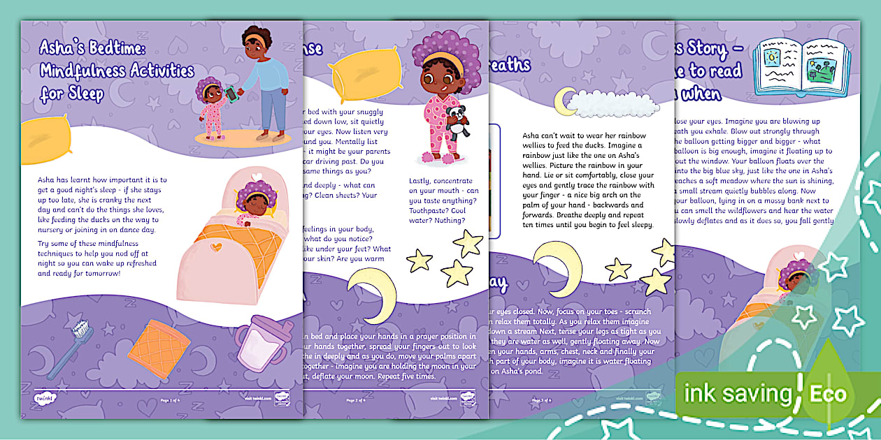 Asha's Bedtime: Mindfulness Activities for Sleep