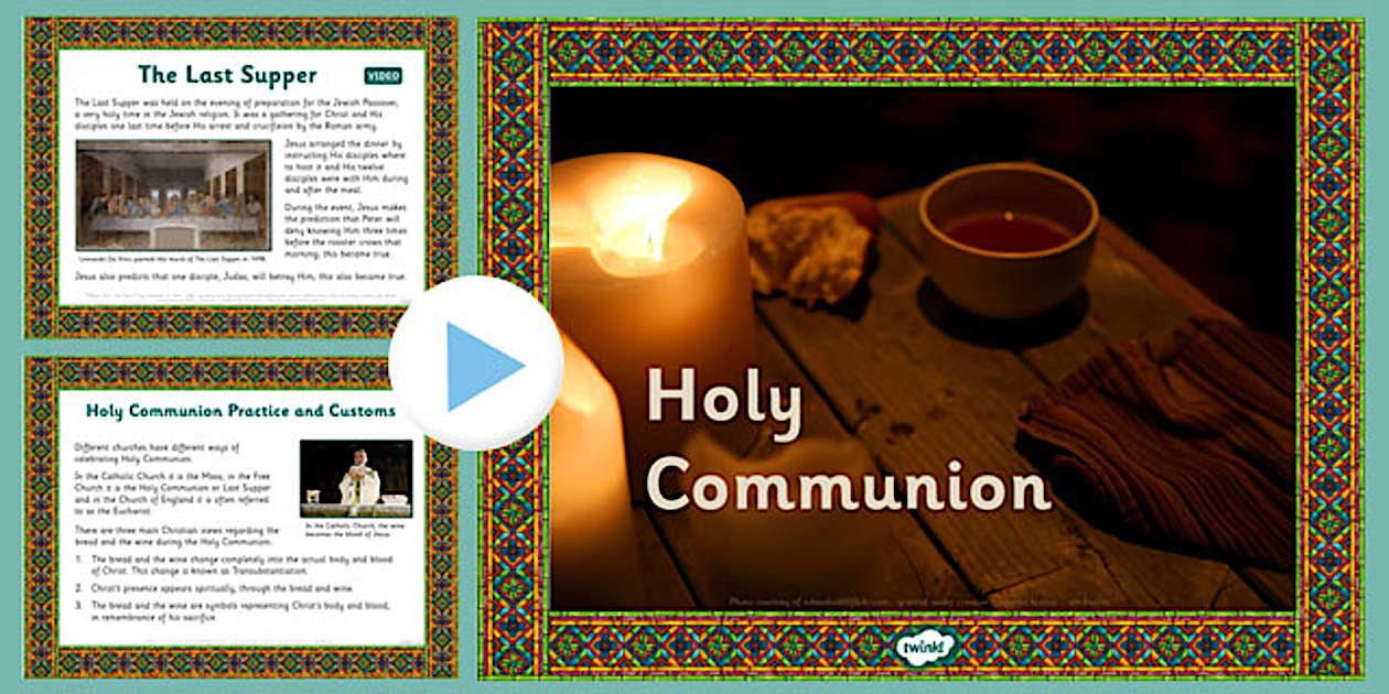 Holy Communion Materials PowerPoint (teacher made) - Twinkl