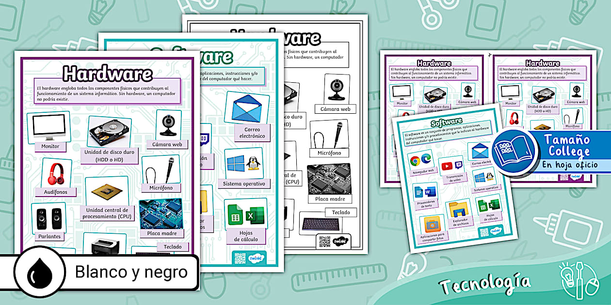 Póster | Software | Hardware | Tecnología | CPU | WEB
