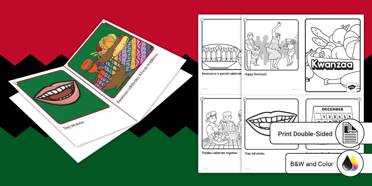 Kwanzaa Emergent Reader (Hecho por educadores) - Twinkl