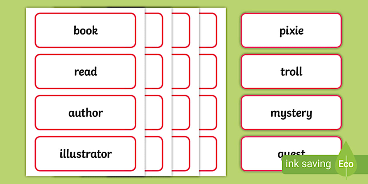Reading Corner Word Cards (teacher made) - Twinkl
