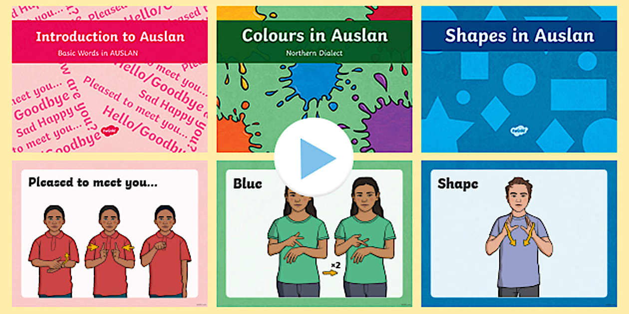 Auslan Common Signs and Phrases PowerPoint | Twinkl - Twinkl