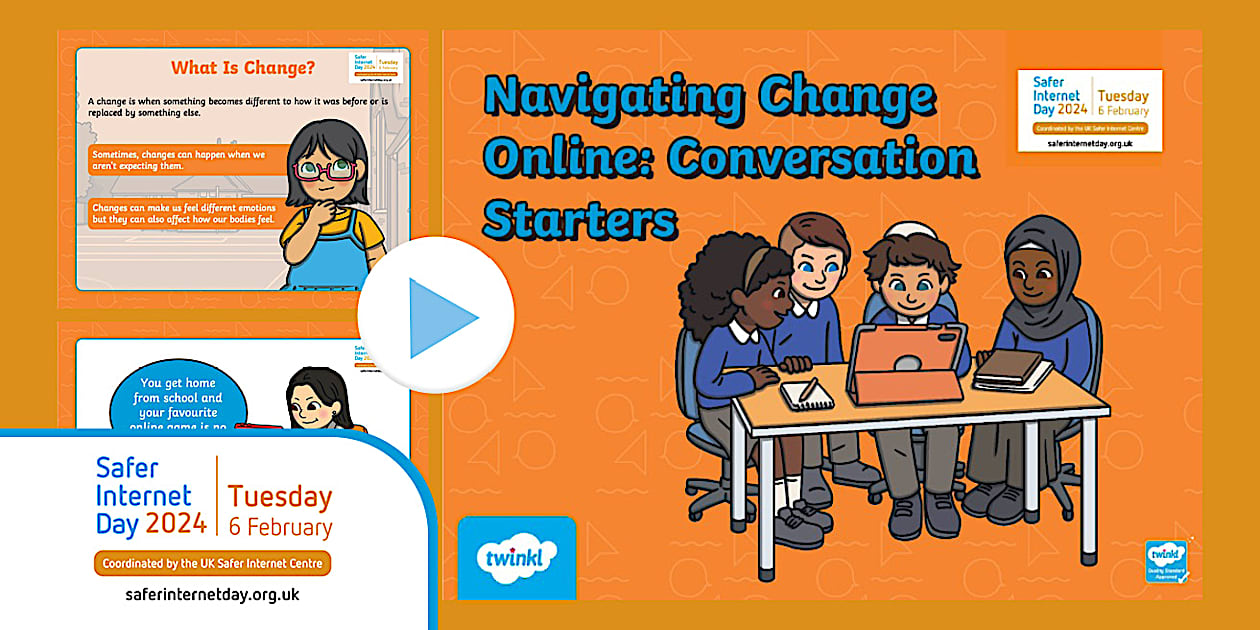 FREE! - Navigating Change Online Conversation Starter Pack KS1