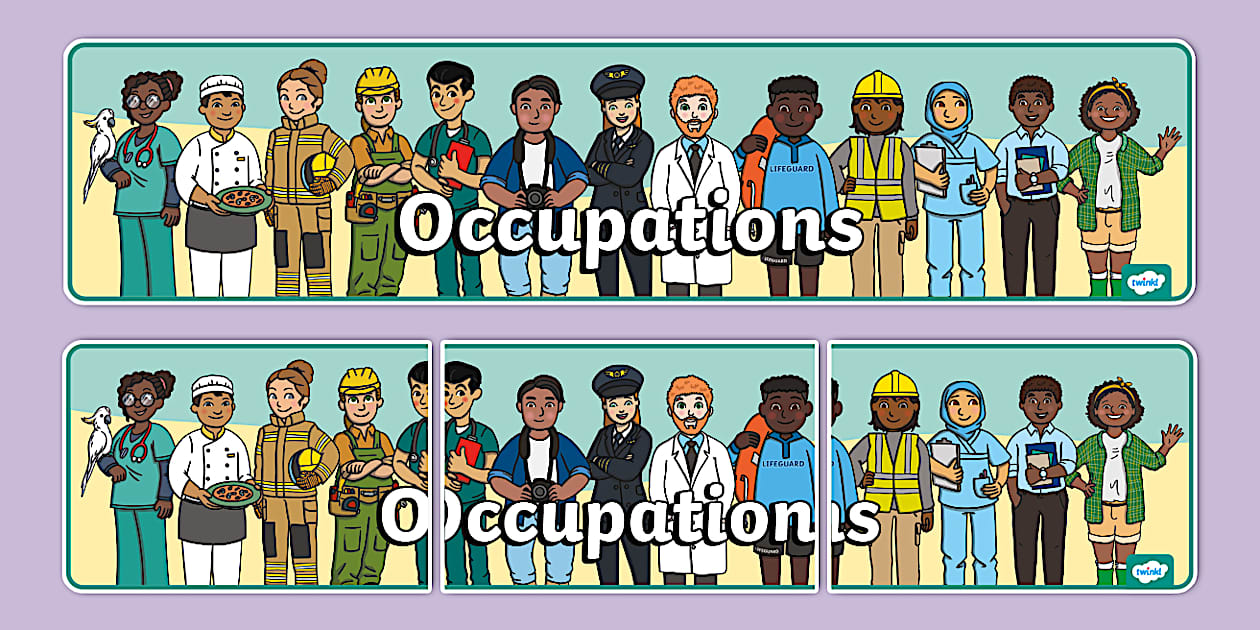 Occupations Display Banner (teacher made) - Twinkl