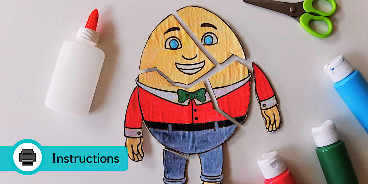 Humpty Dumpty Easter Egg Craft | Puzzle Craft - Twinkl