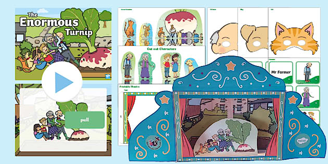 Printable Theatre: The Enormous Turnip with Kids English Theatre