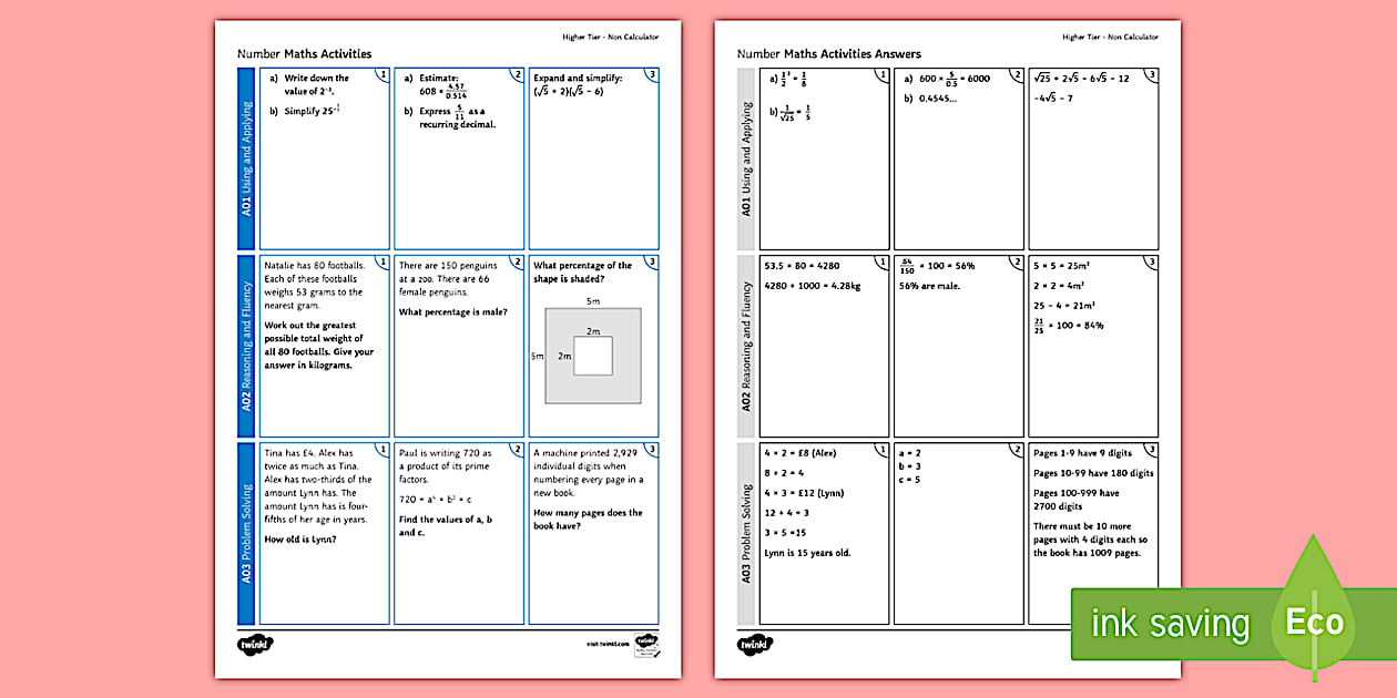 GCSE Number Revision | Higher Level | Beyond (teacher made)