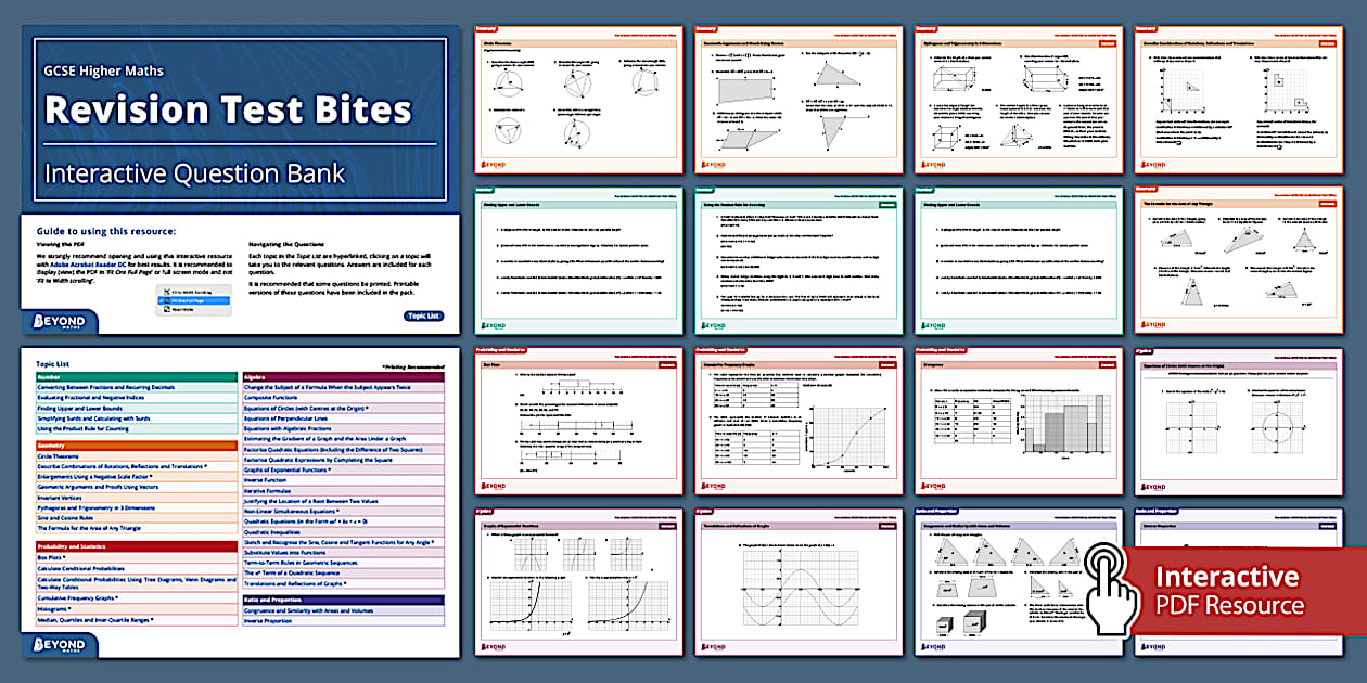 👉 Interactive Test Bites - Higher GCSE - Twinkl