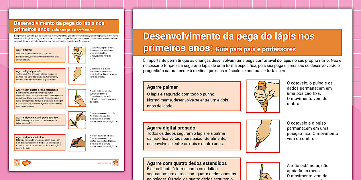 Desenvolvimento da pega do lápis {educação infantil}