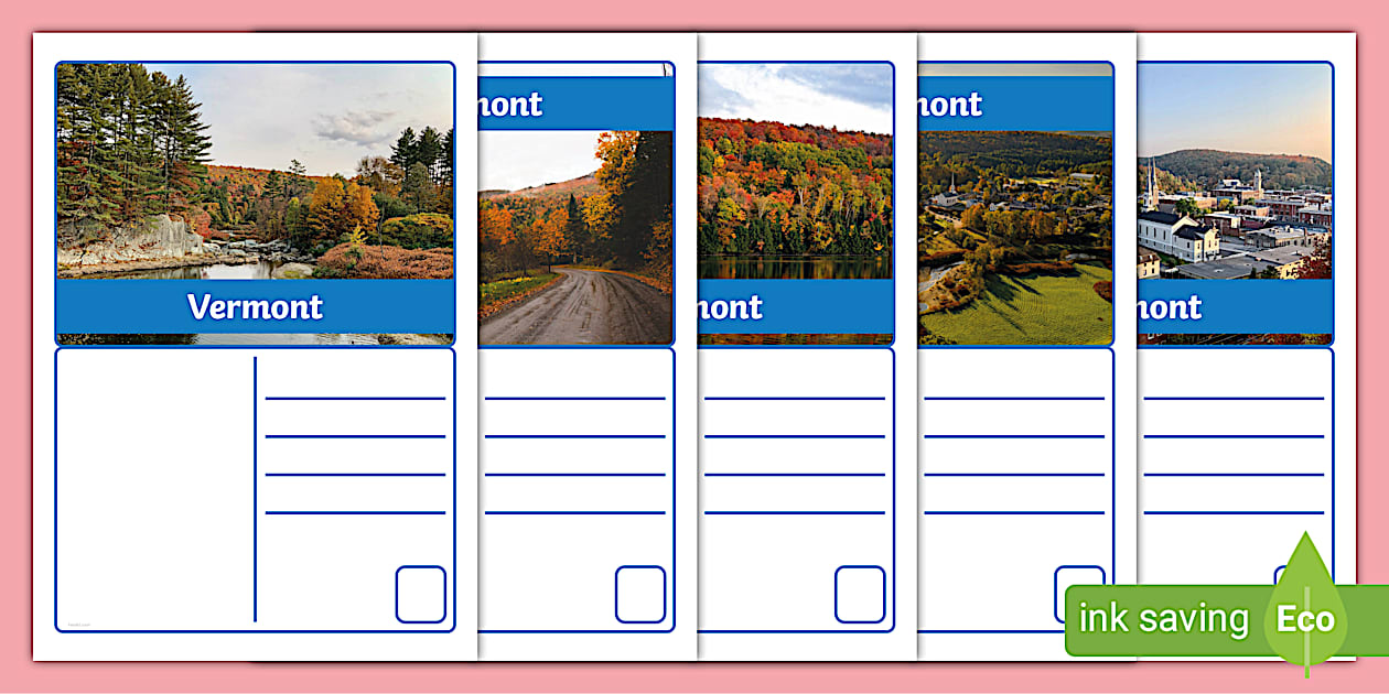 Vermont Postcards | Twinkl | Short Form Letter Writing | KS1