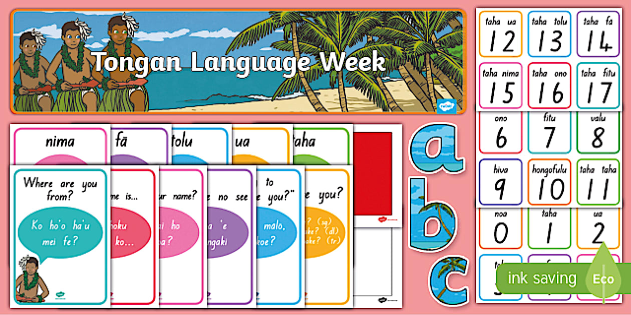 Activities for Tongan Language Week Ideas | NZ Resource Pack