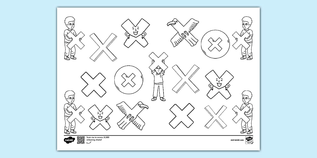 Multiplier Symbol Colouring Page (teacher made) - Twinkl