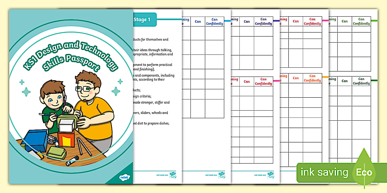 KS1 DT Skills Passport (teacher made) - Twinkl