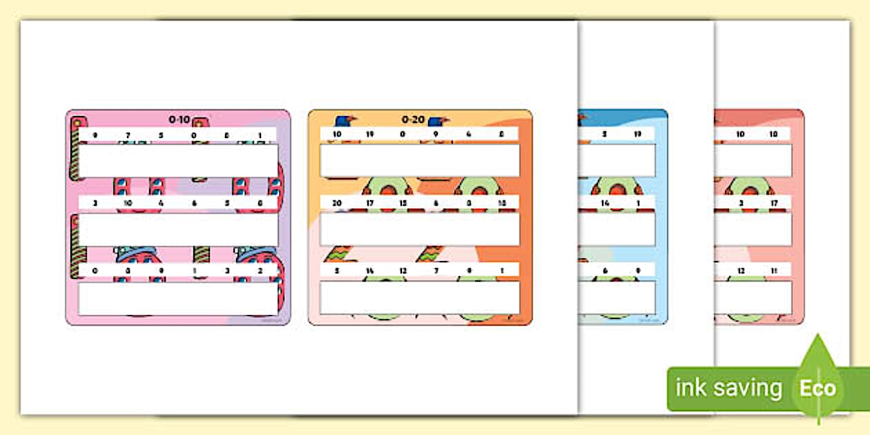 Editable Number Recognition 0-20 Pop It Game Boards - Twinkl