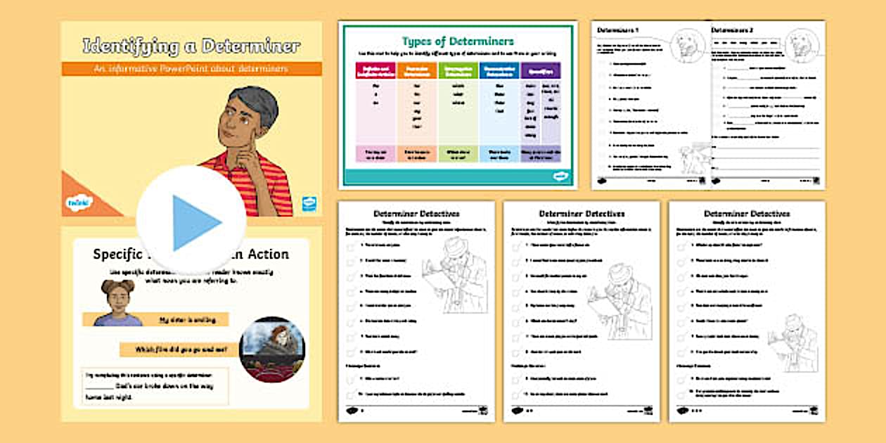 KS2 Determiners Resource Pack - Twinkl - English - Twinkl