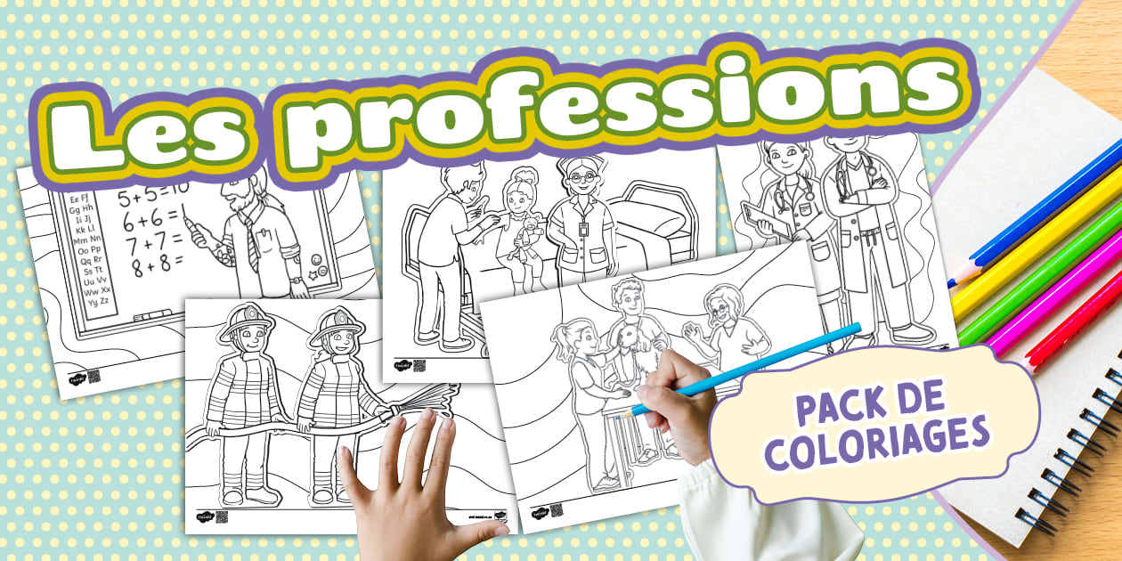 Coloriages : Les professions - Twinkl Arts
