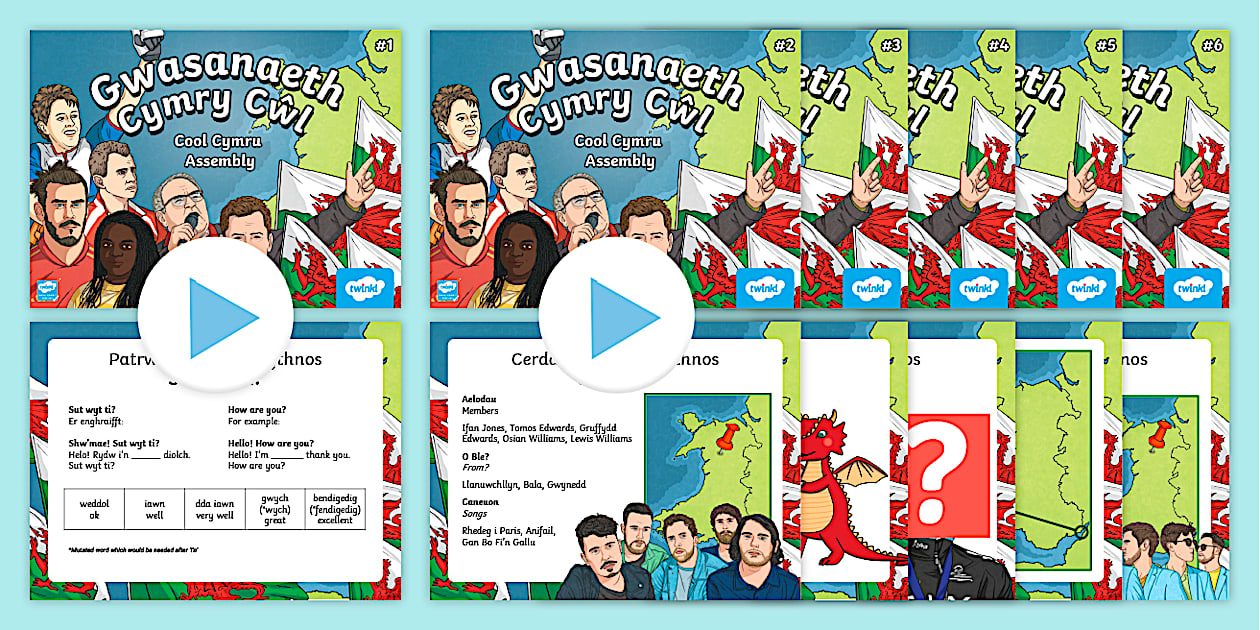 Welsh Second Language 'Cymry Cŵl' Assembly Pack to Promote Welsh: 6 ...