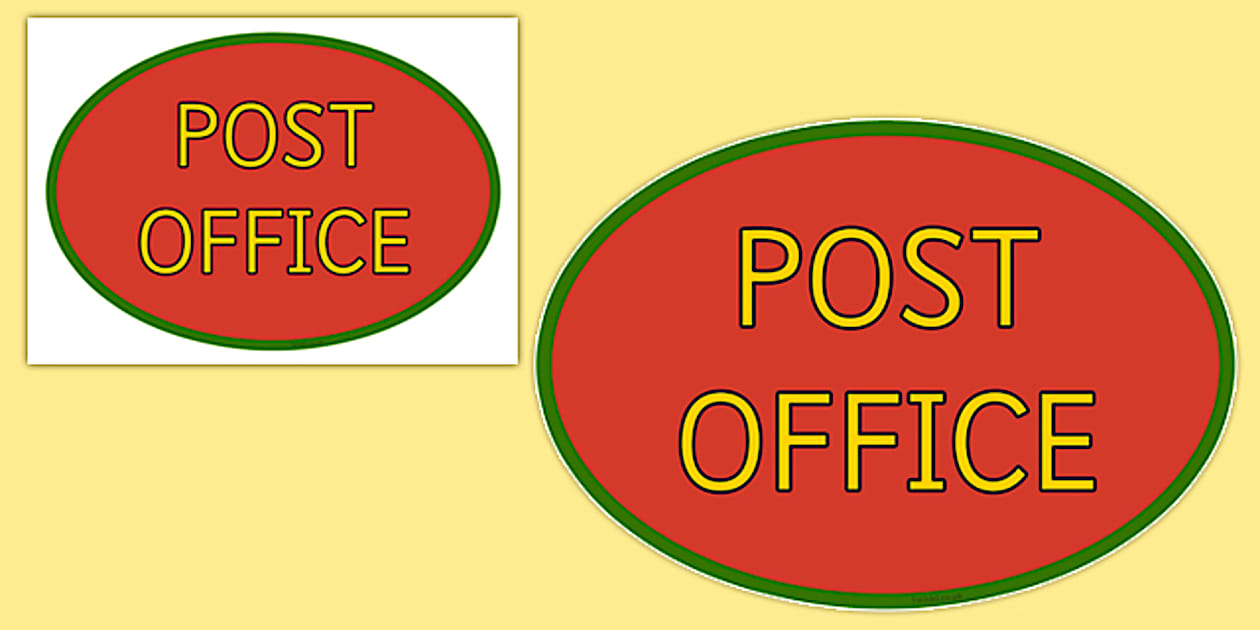 Post Office Sign (teacher made) - Twinkl