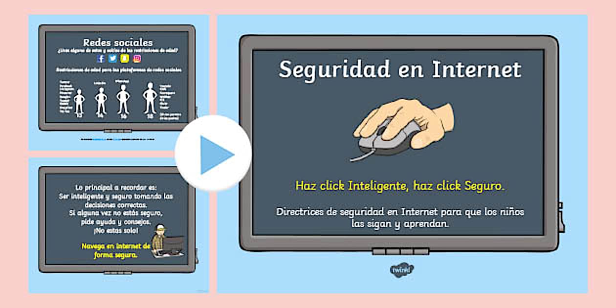 Powerpoint: Seguridad en internet para niños - Twinkl