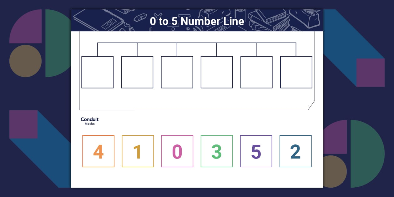 National 1 Number Skills: Ordering 0-5 Number Line Activity