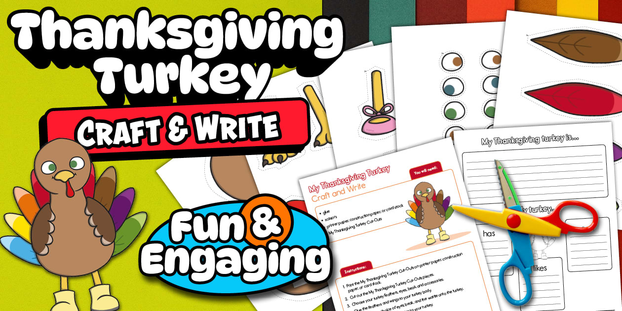 My Thanksgiving Turkey Craft and Write I Creative Writing