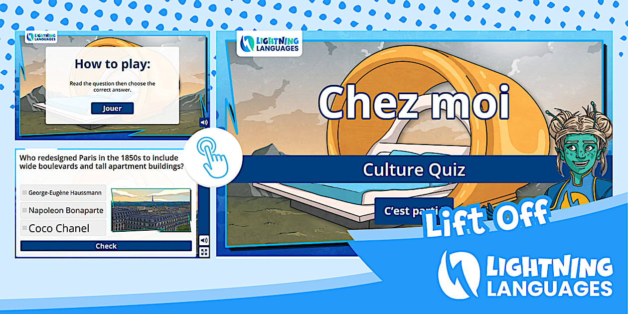 👉 Lightning Languages French Lift Off Home Culture Quiz