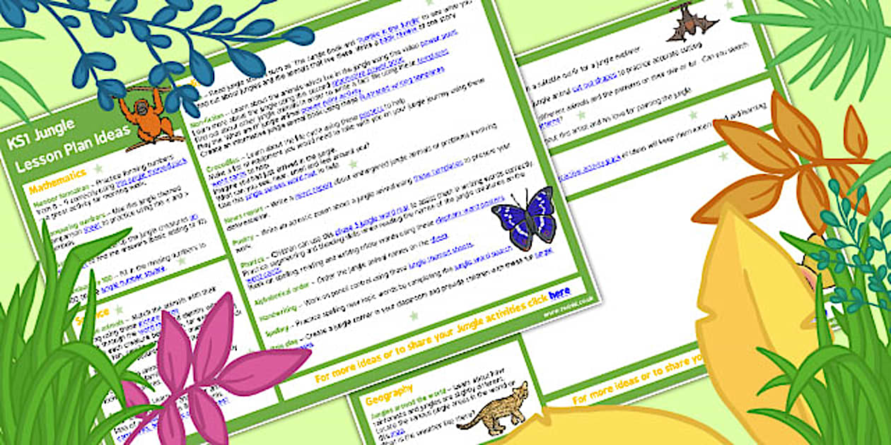 Jungle KS1 Lesson Plan Ideas - Twinkl