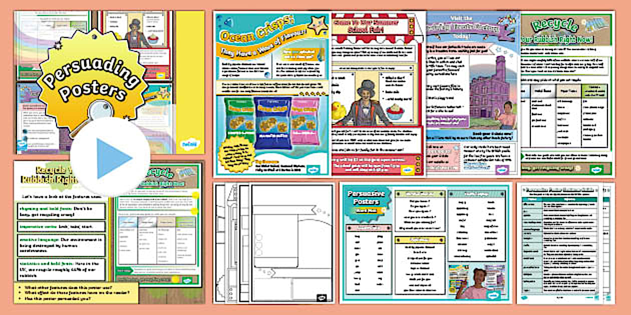 Persuading Posters | WAGOLL Resource Pack | Twinkl | KS2