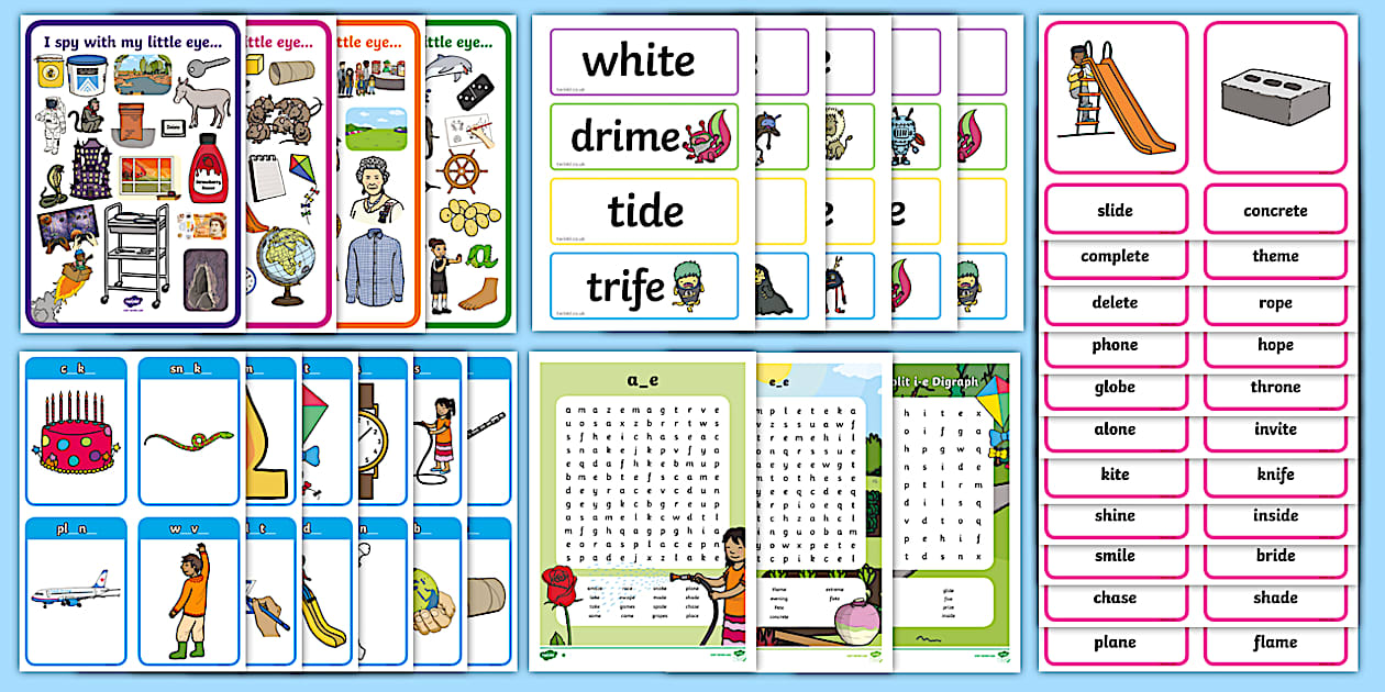 Phase 5 Split Digraph Practice Bumper Activity Pack - Twinkl
