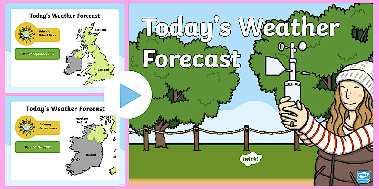 Weather Presenter PowerPoint (teacher made) - Twinkl