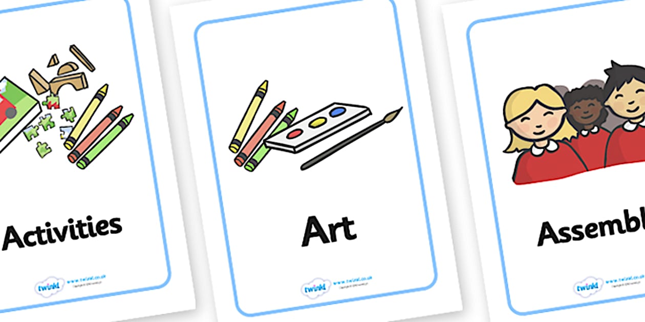 Visual Timetable (A4 Cards) (teacher made) - Twinkl