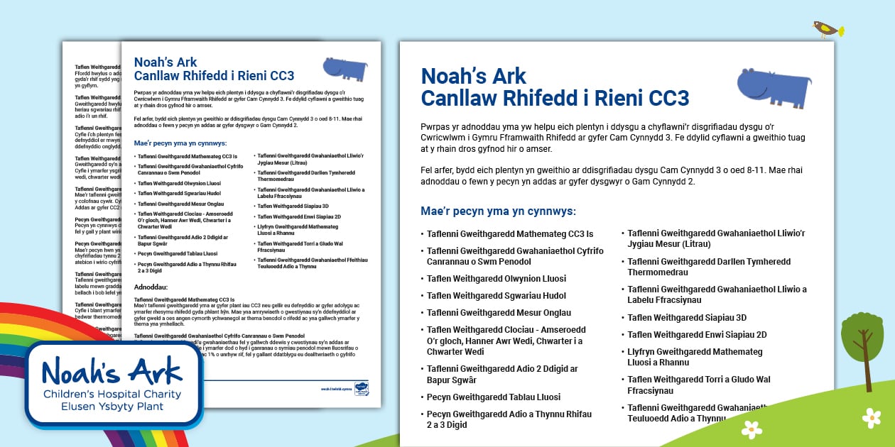 FREE! - Noah's Ark: Canllaw Rhifedd i Rieni CC3