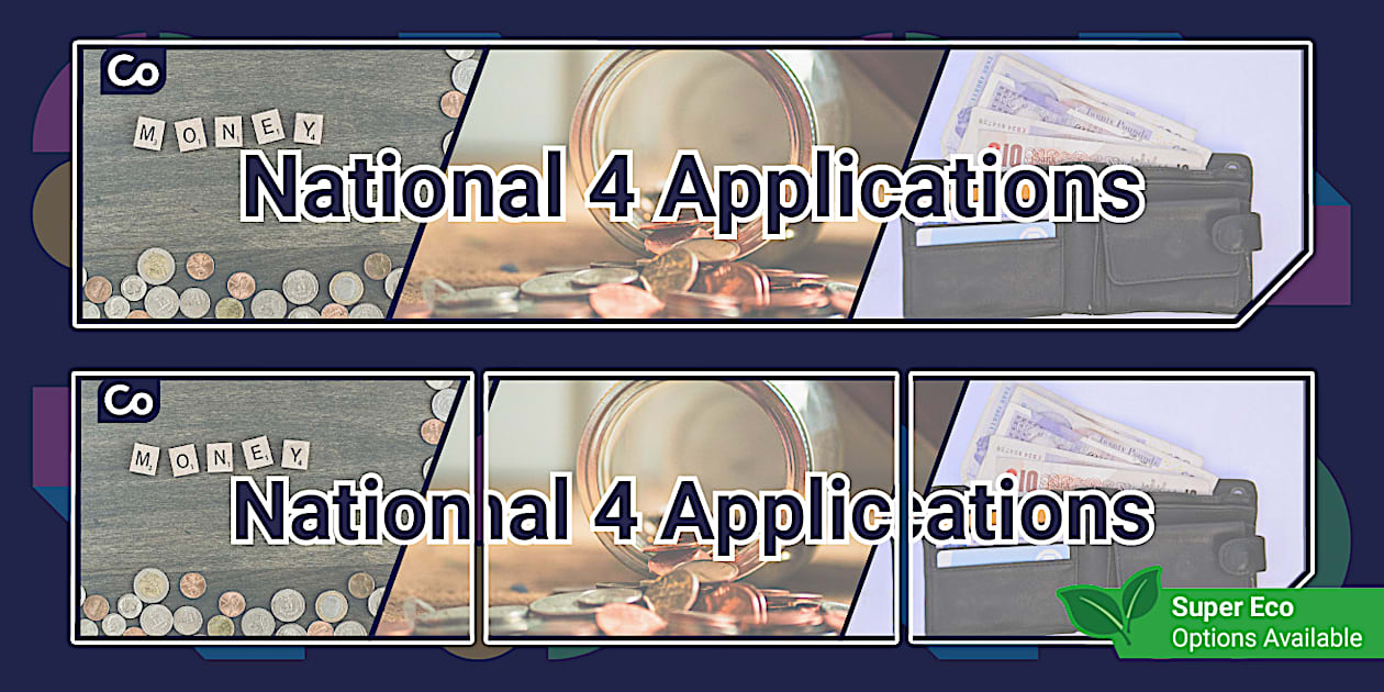 Mathematics and Numeracy Display: National 4 Applications