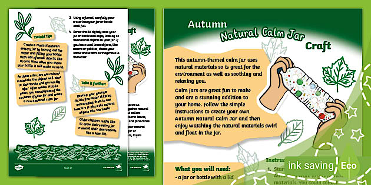 Autumn Calm Jar Craft