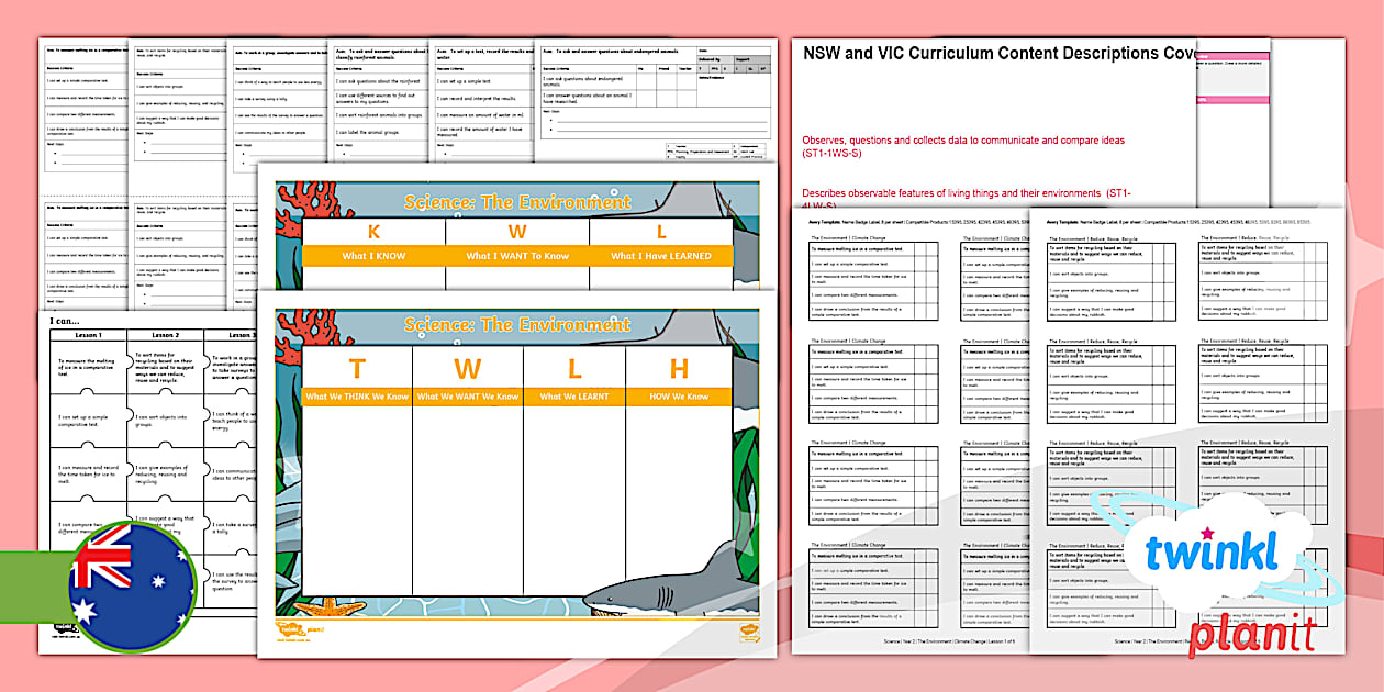 Year 2 Science The Environment Assessment Pack