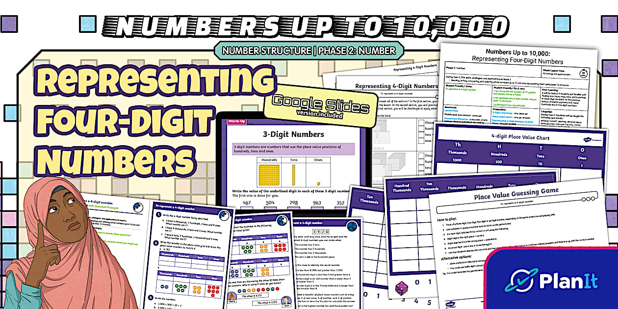 During Year 4 Number: Numbers Up to 10,000 (Representing 4-Digit Numbers)
