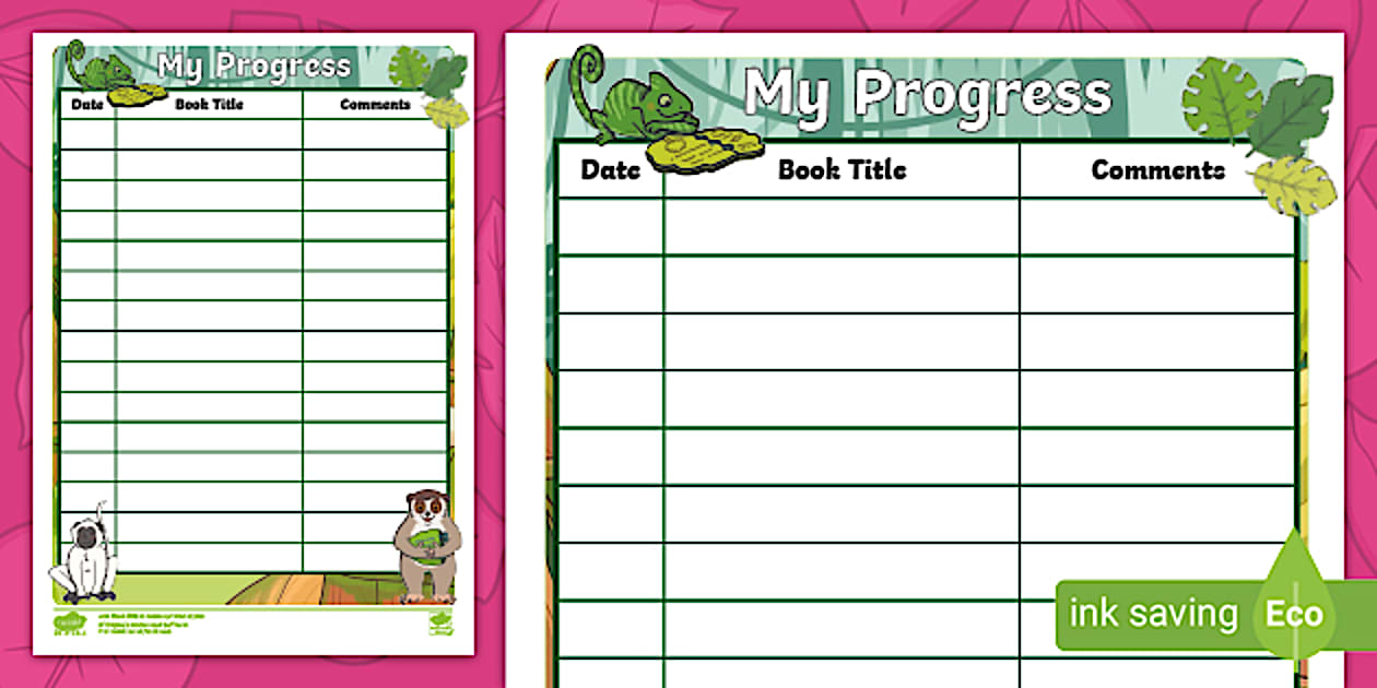 Rainforest Reading Record (teacher made) - Twinkl