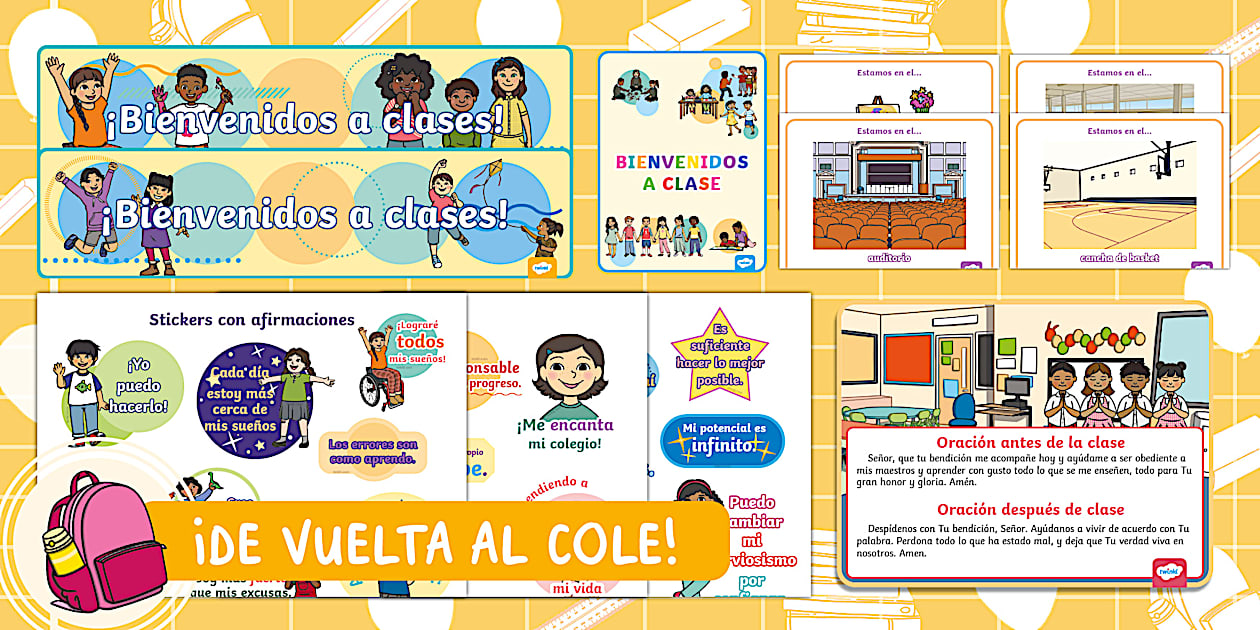 Pack de decoración: De vuelta al cole | Twinkl