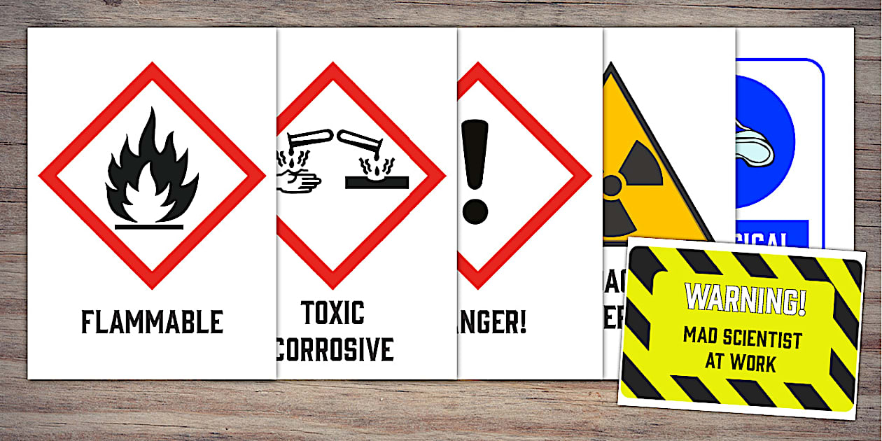 Printable Lab Signs | Twinkl Party (teacher made) - Twinkl