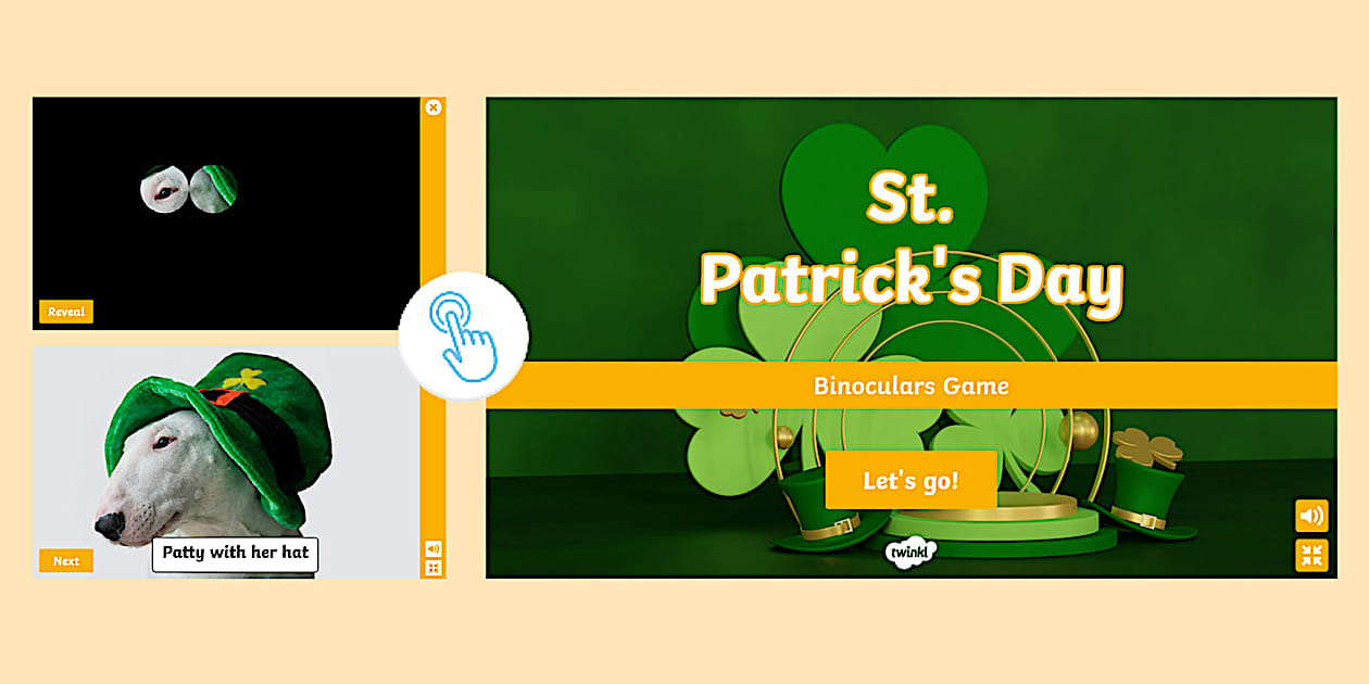St. Patrick's Day Interactive Binocular Game - Twinkl