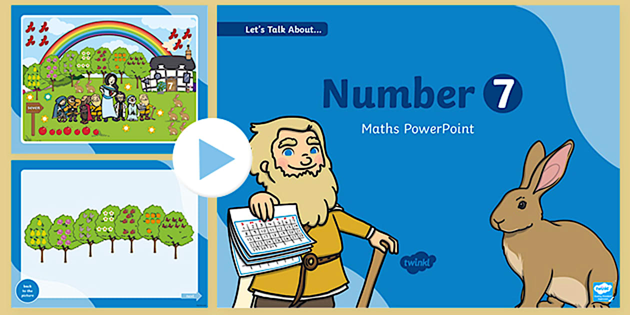 👉 Talk About Number 7 Maths PowerPoint - Twinkl
