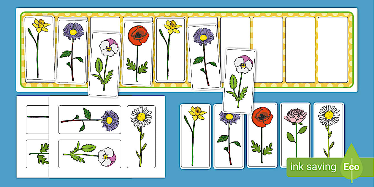 Flower Pattern Activity Board - Repeating Patterns - Twinkl