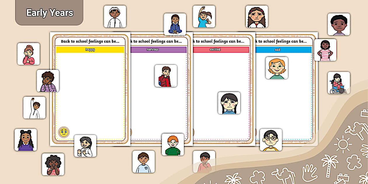 Back to School: First Day Feelings - Sorting Activity