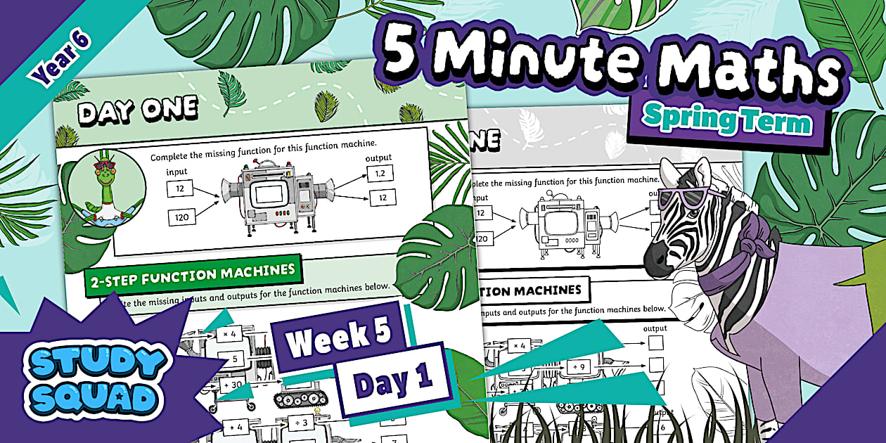 👉 Study Squad 5 Minute Maths - Year 6 Spring - Week 5 Day 1