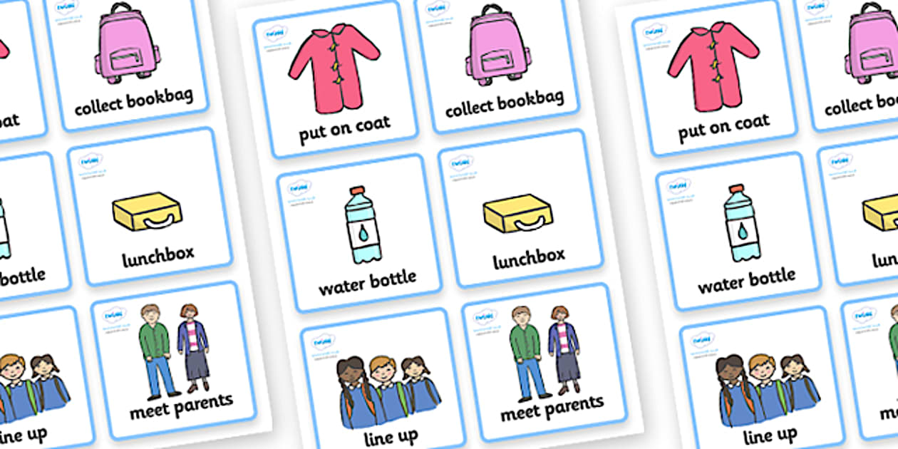 Visual Timetable (Going Home - Girls) - Twinkl