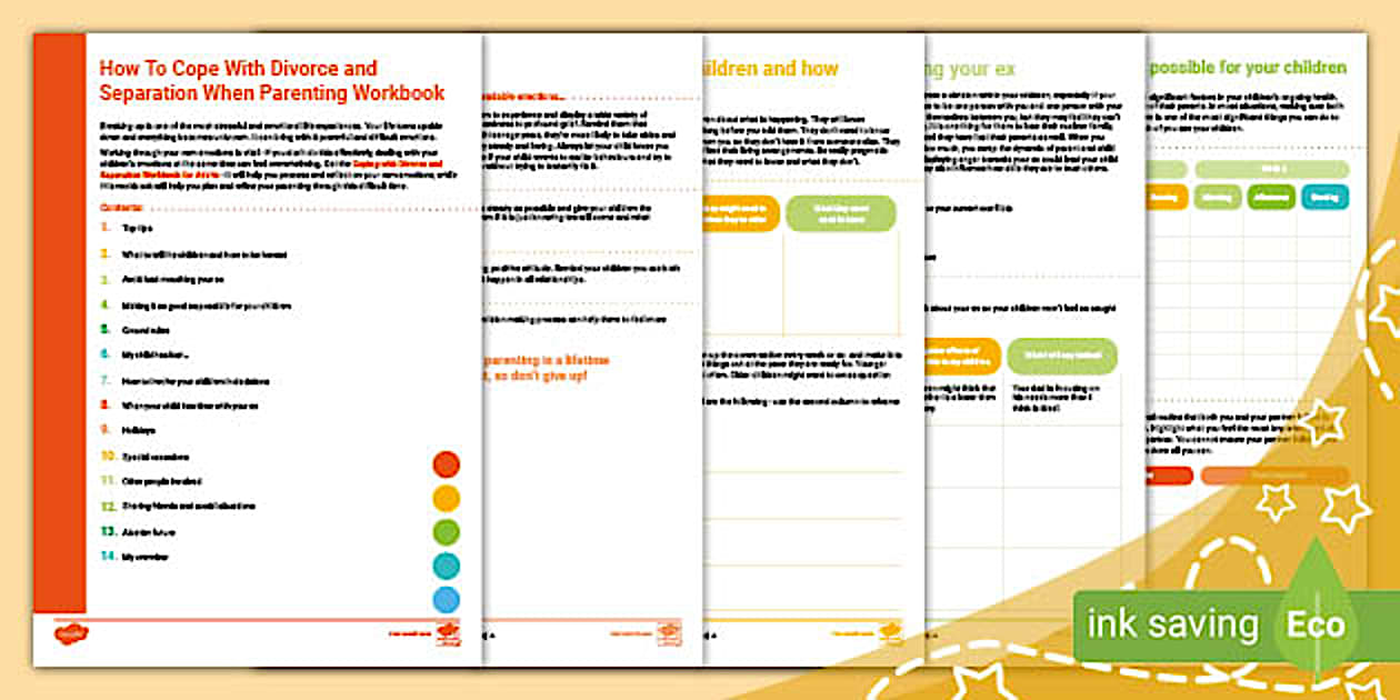 Coping with Divorce & Separation When Parenting Workbook