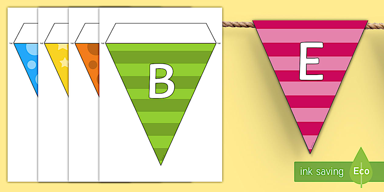 Colorful Alphabet Bunting (teacher made) - Twinkl